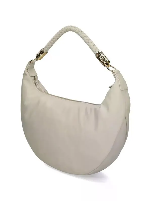 Moschino Logo-embossed Braided-handle Shoulder Bag