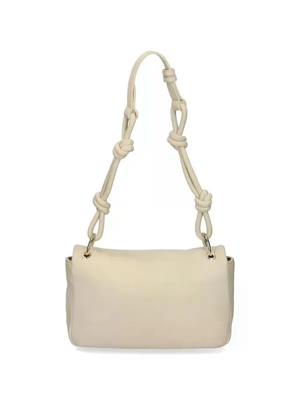 Moschino Logo-plaque Knotted Shoulder Bag - Neutrals
