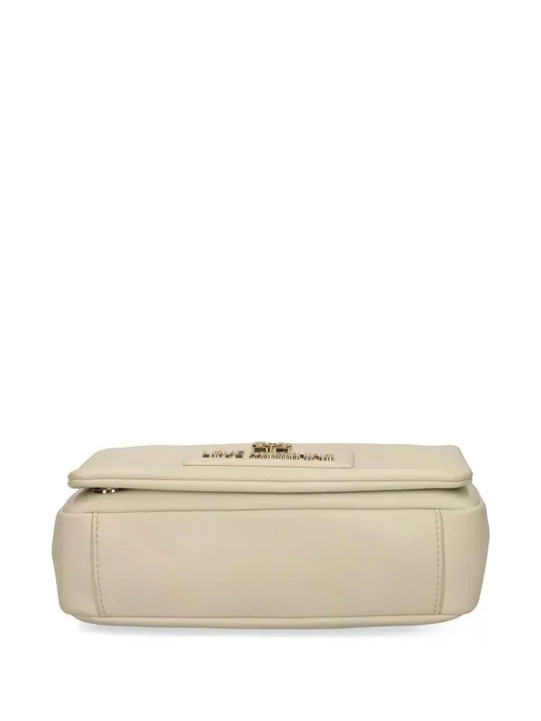 Moschino Logo-plaque Knotted Shoulder Bag - Neutrals
