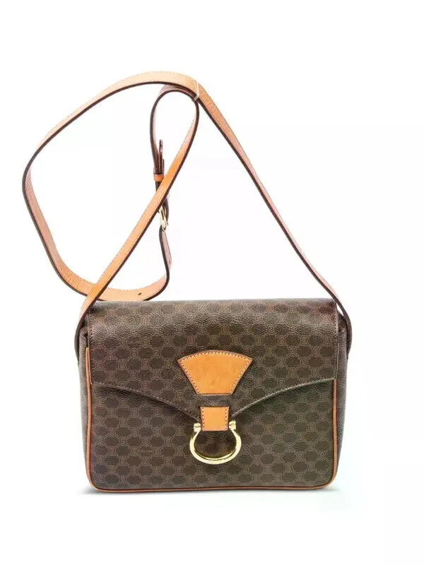 Celine Patterned Crossbody Bag - Brown