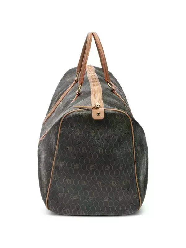 Dior Honeycomb Leather-trim Holdall Bag