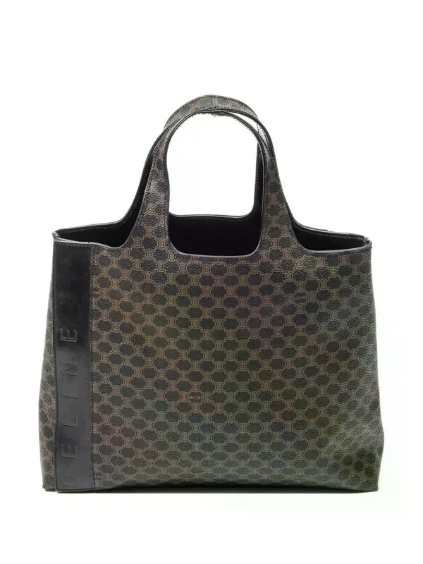 Celine Patterned Tote Bag - Black