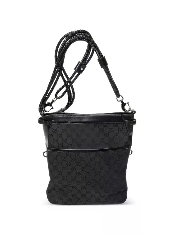 Gucci Gg Monogram Braided Shoulder Bag
