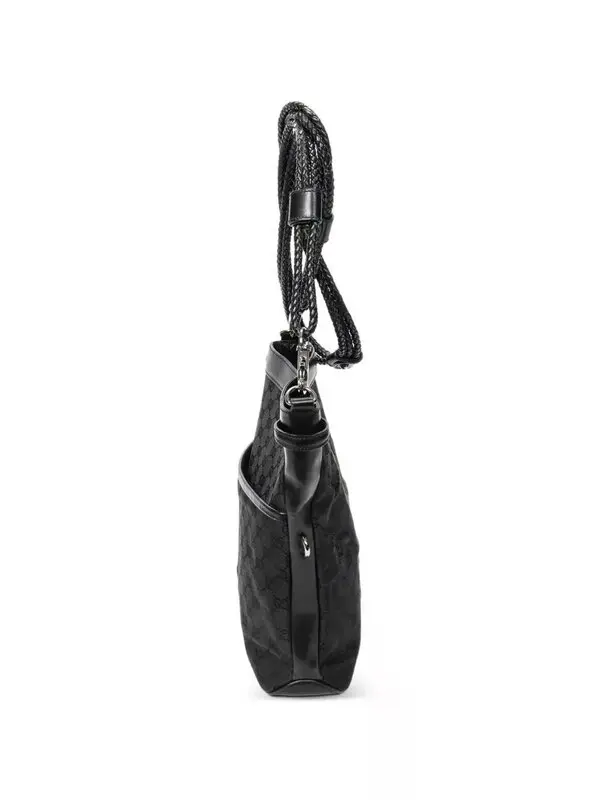 Gucci Gg Monogram Braided Shoulder Bag