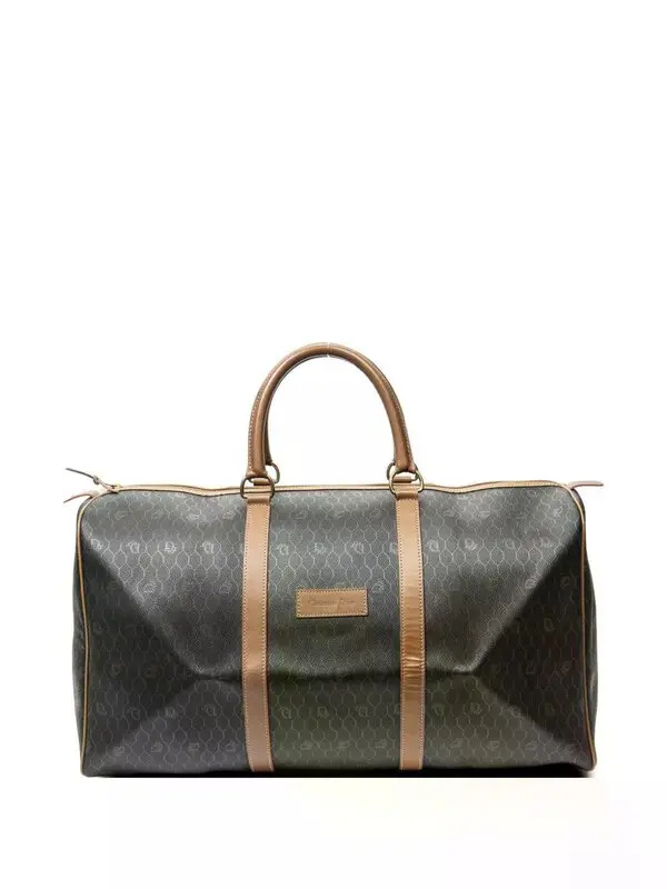 Dior Large Honeycomb-pattern Holdall Bag - Brown