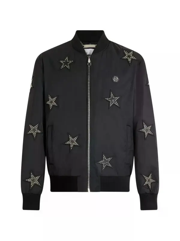 Philipp Plein Stars Bomber Jacket - Black