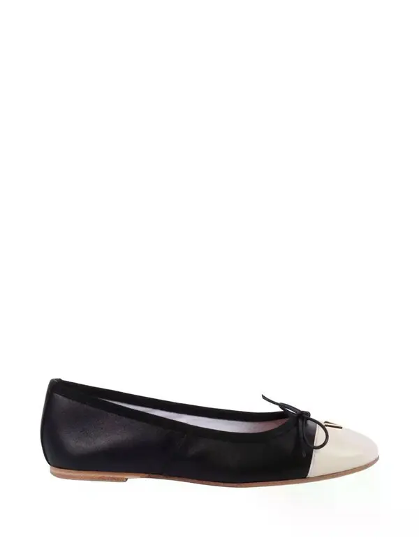 VIA ROMA 15 Two-tone Ballet Flats - Black