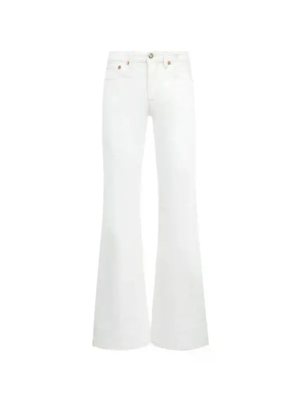 R13 Effie Flared Jeans - White