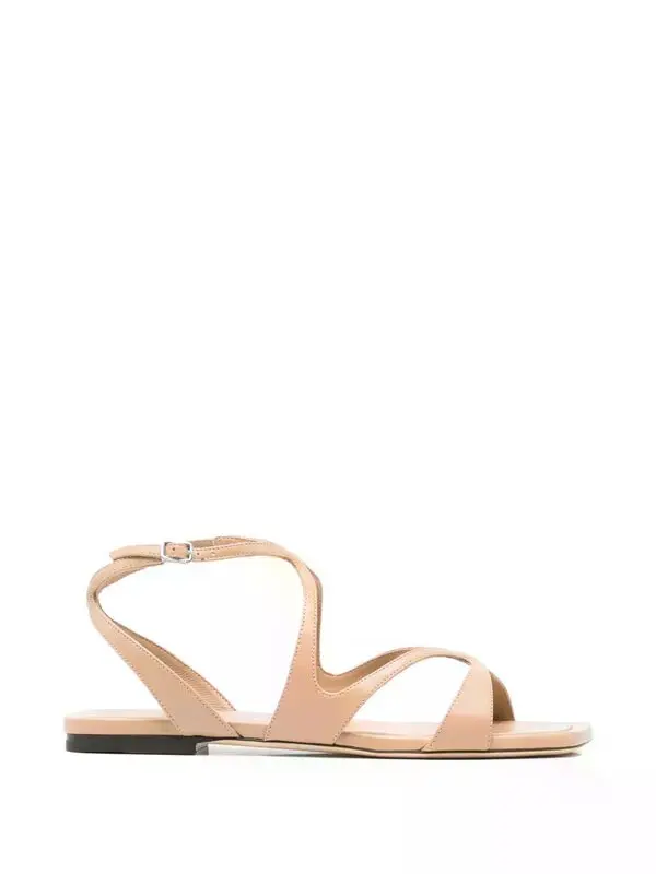 JIMMY CHOO Leather Sandals - Neutrals