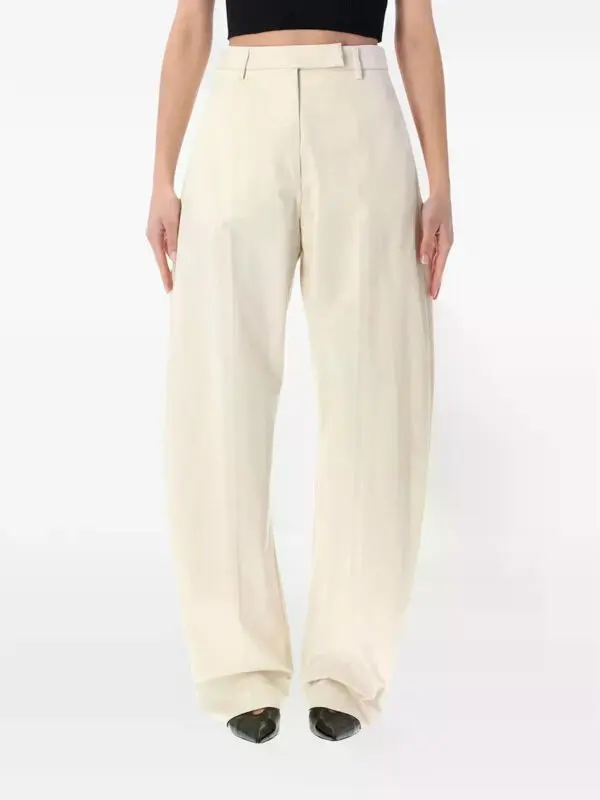 THELATEST Dina Wide-leg Trousers - Neutrals