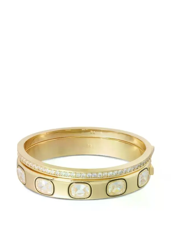 ROXANNE ASSOULIN Cubic Hinged Bracelet Set - Gold
