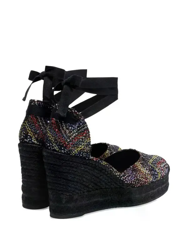 Missoni Sequin-embellished Wedge Espadrilles