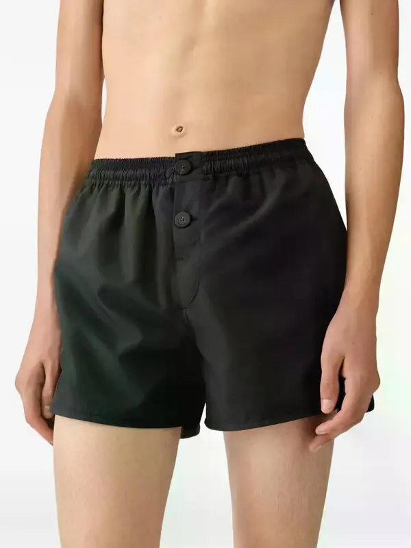 Jacquemus Logo-embroidered Swim Shorts - Black