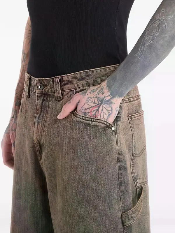 DIME Classic Denim Shorts - Brown