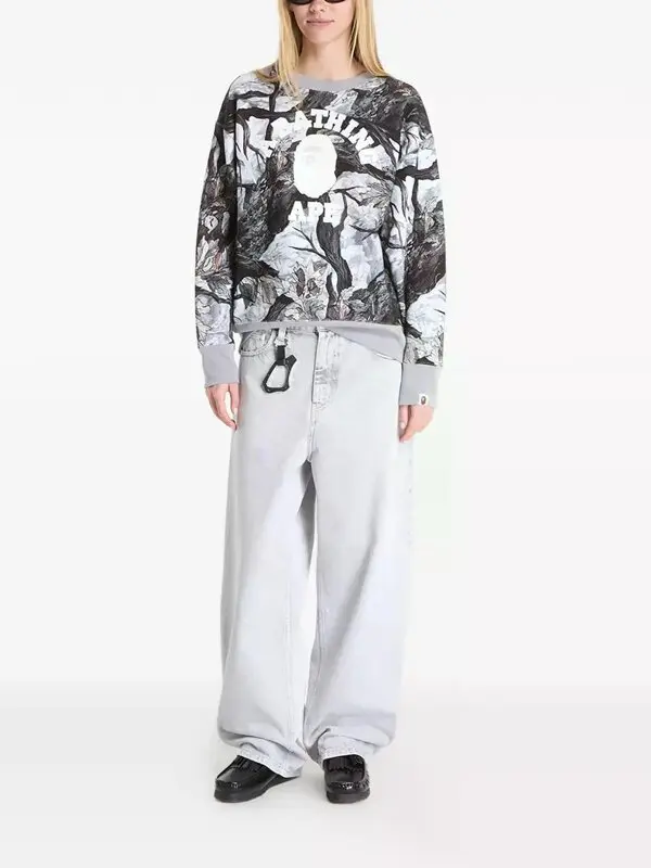 A BATHING APE Tree Edge Camo College Sweatshirt
