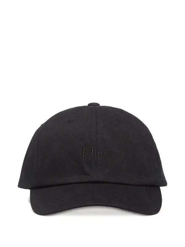DIME Low Pro Logo-embroidered Baseball Cap - Black