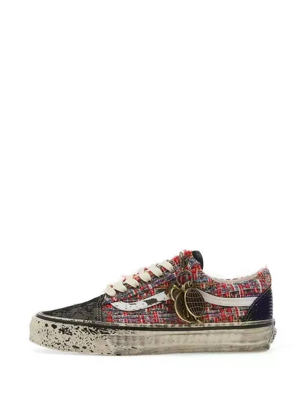 VANS Lx Old Skool Tweed-panel Sneakers - Red