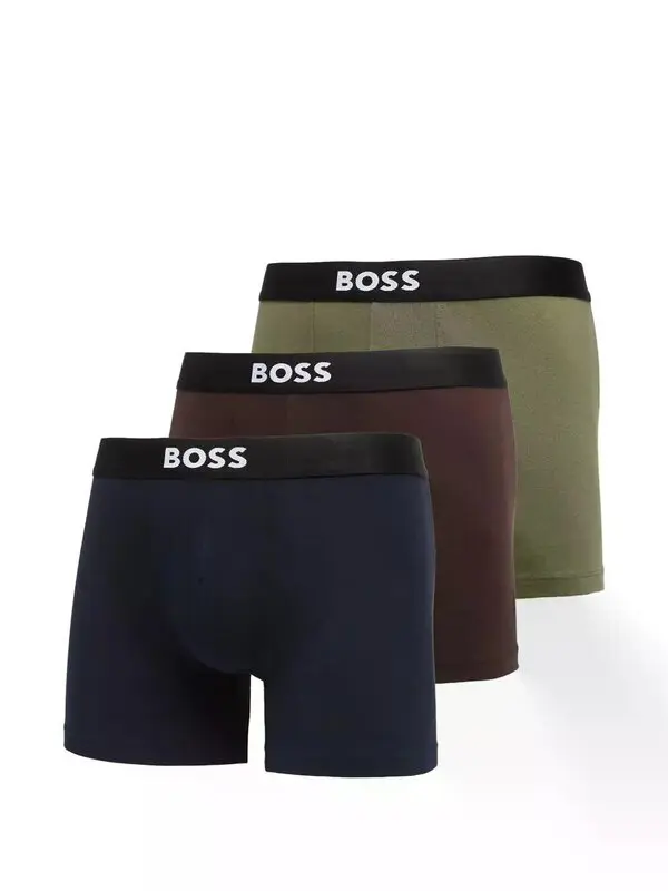 Hugo Boxer Briefs Pack-of-three - Blue