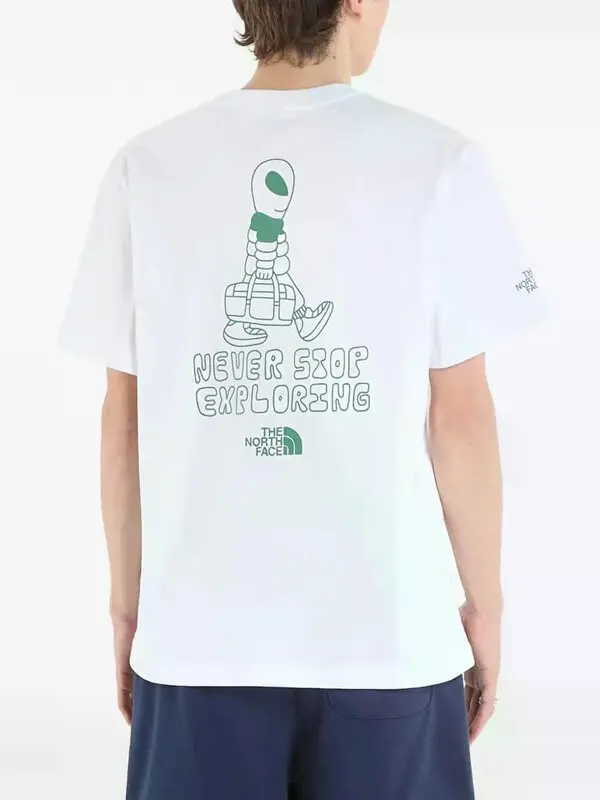 The North Face Alien Graphic-print Relaxed T-shirt - White