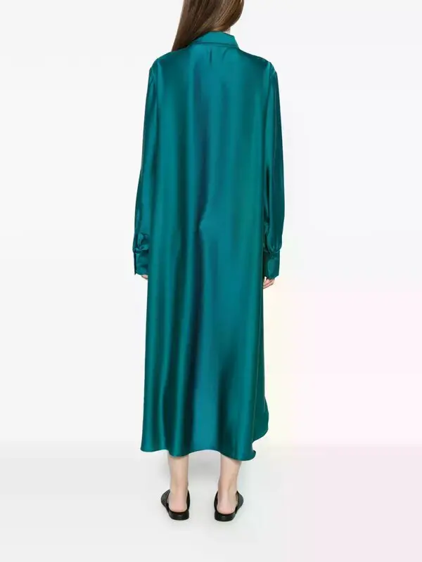 SILKYLICIOUS Nigora Shirt Dress - Green