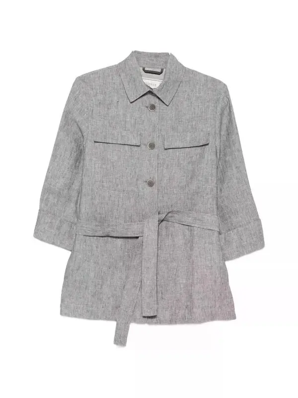 Peserico Belted Jacket - Grey