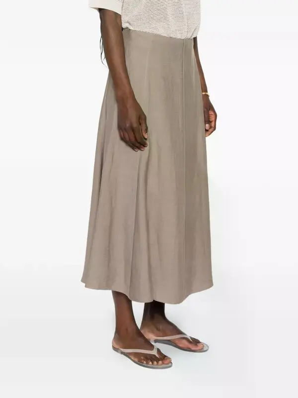 Peserico Panelled A-line Midi Skirt