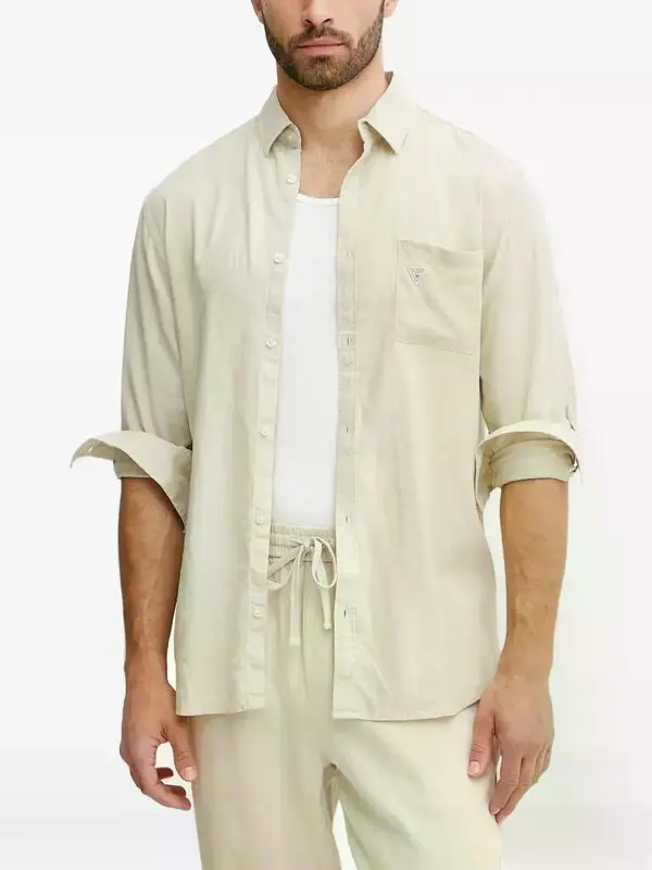 Guess Patch-pocket Long-sleeved Shirt