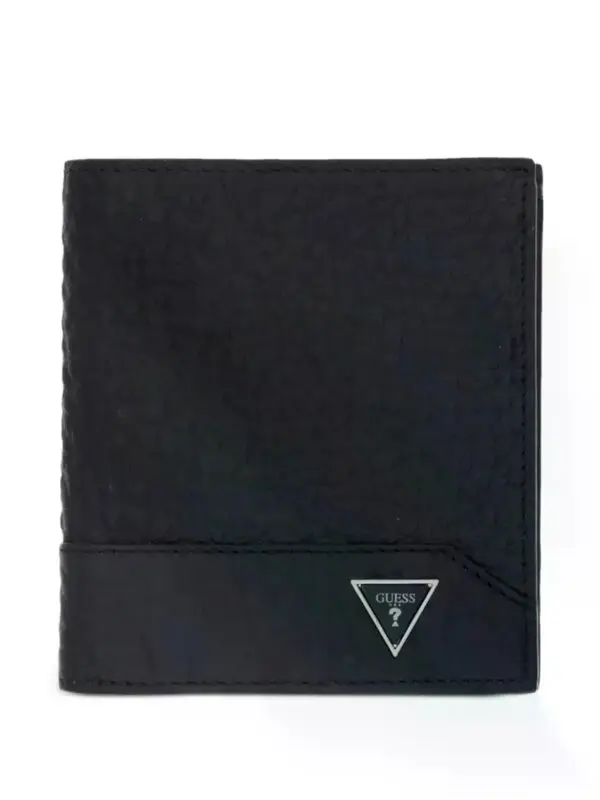 Guess Pebbled Leather Wallet - Black