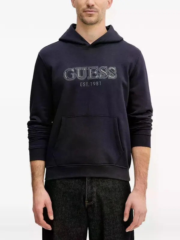 Guess Logo-embroidered Hoodie