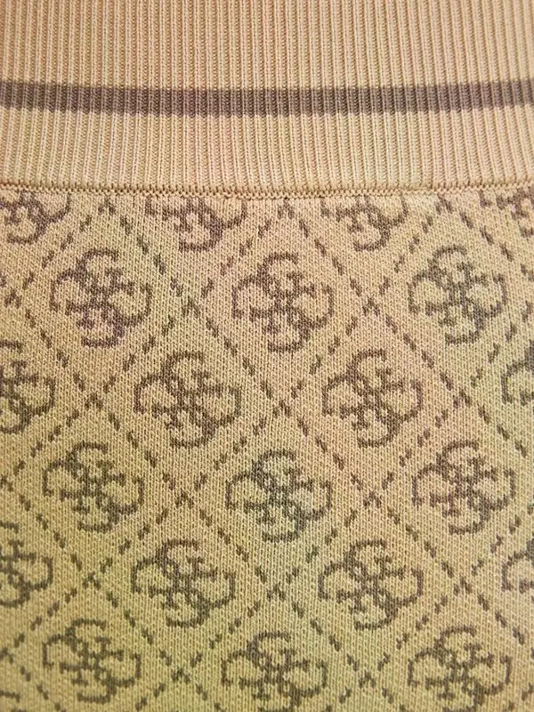 Guess Monogram Pattern Knitted Skirt - Neutrals