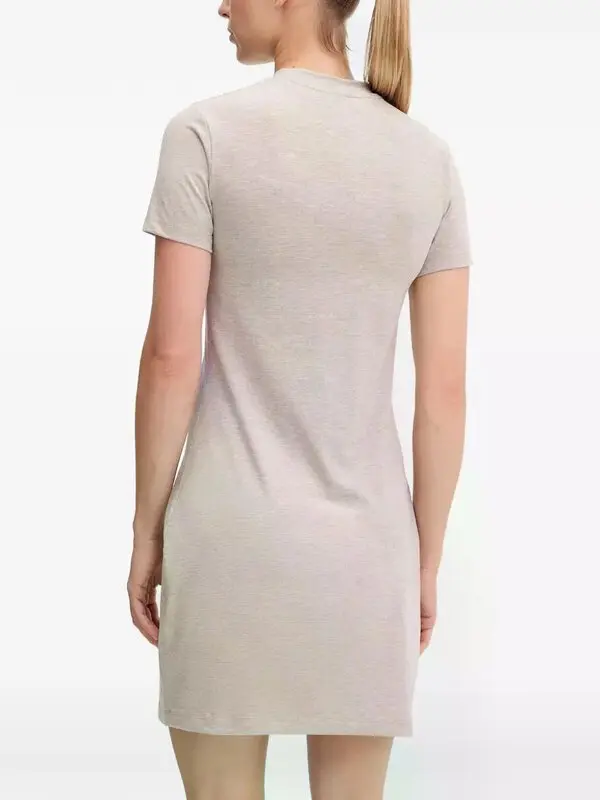 Guess Logo-embroidered Short-sleeve Dress