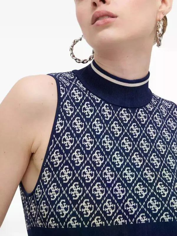 Guess Monogram-pattern Sleeveless Top