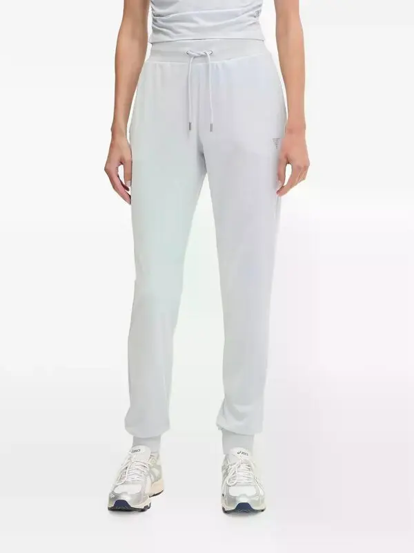 Guess Rhinestone-logo Track Pants - Blue