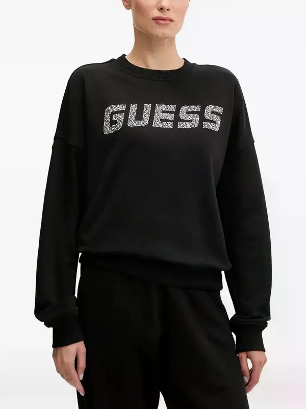 Guess Logo-embellished Sweatshirt - Black