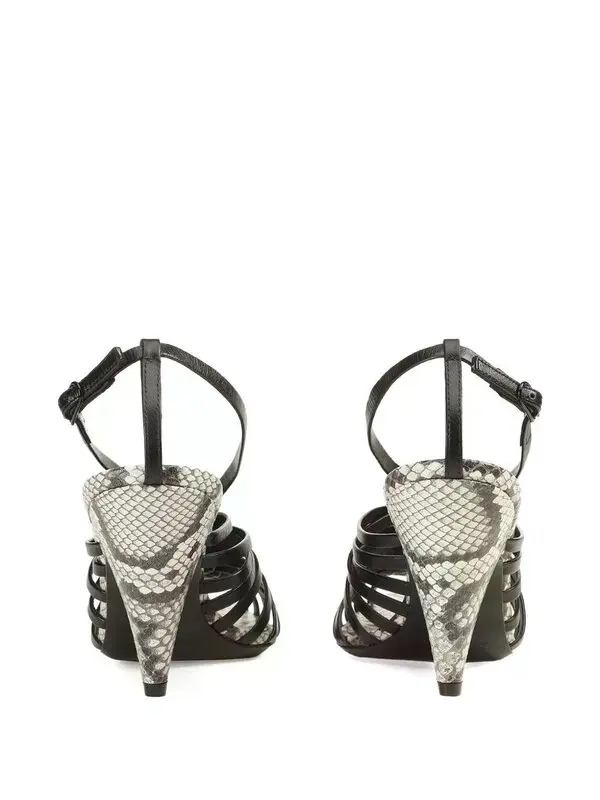 SERGIO ROSSI Wovenia Leather Sandals