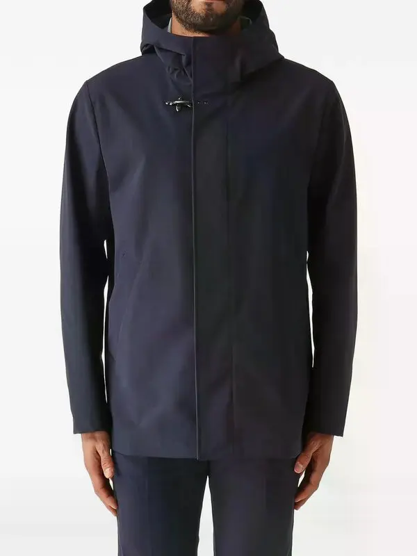FAY Lobster Claw Hooded Jacket - Blue