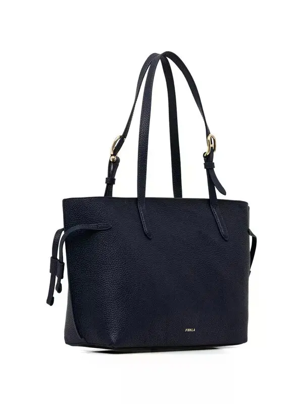 Furla Large Ava Grained-leather Tote Bag - Blue
