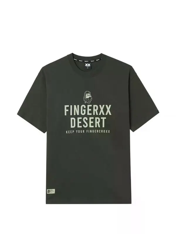 FINGERCROXX Graphic-print T-shirt - Grey
