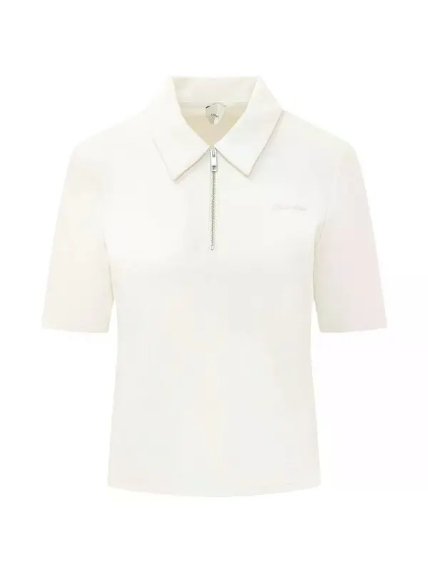 Calvin Klein Half-zip Polo Shirt - Neutrals