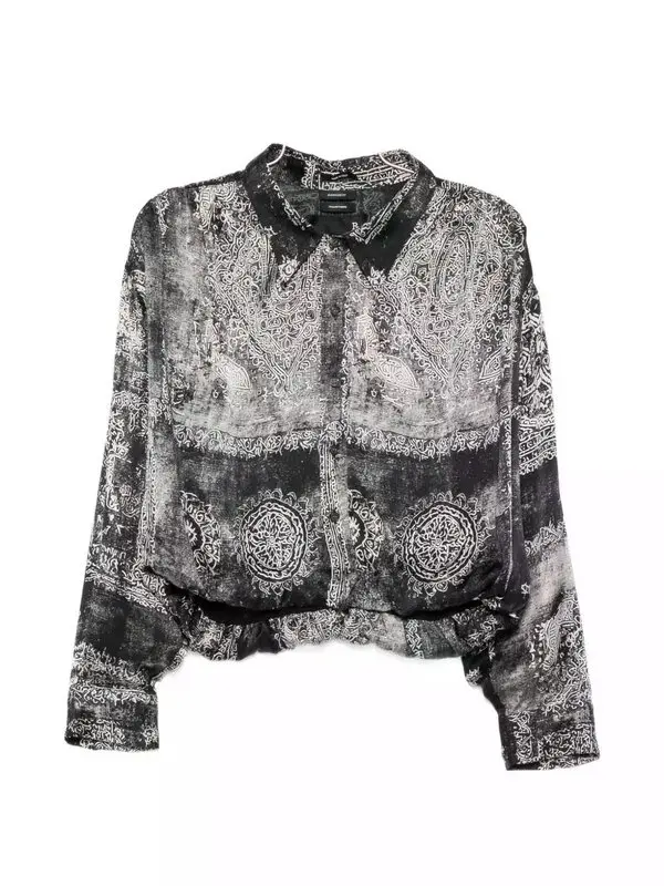 R13 Medallion-print Shirt - Black