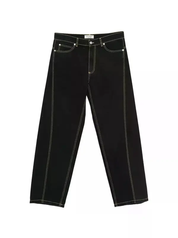 ROLD SKOV Twist Contrast-seam Jeans - Black