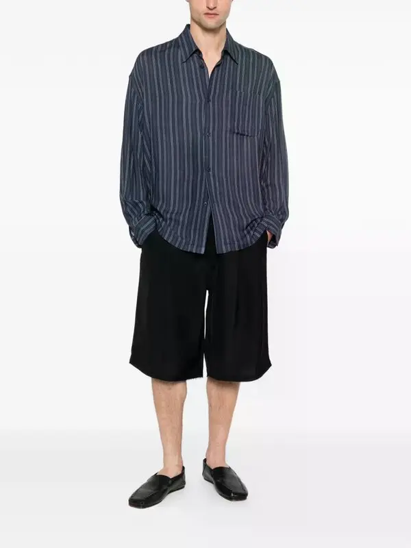 ROLD SKOV Slit Striped Shirt