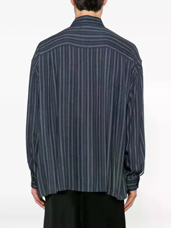 ROLD SKOV Slit Striped Shirt