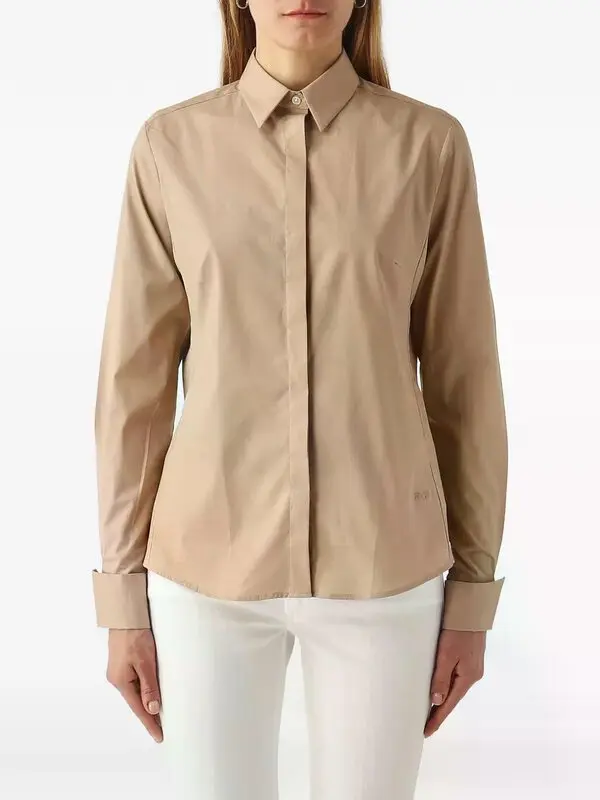 FAY Logo-embroidered Shirt - Neutrals