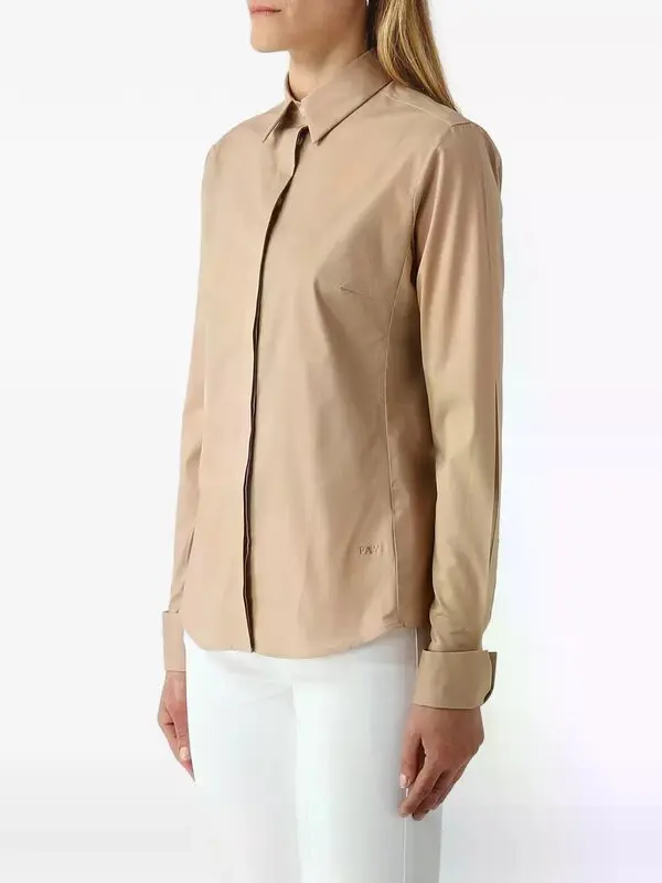 FAY Logo-embroidered Shirt - Neutrals