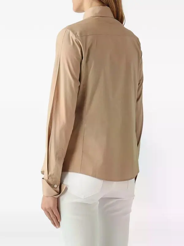 FAY Logo-embroidered Shirt - Neutrals
