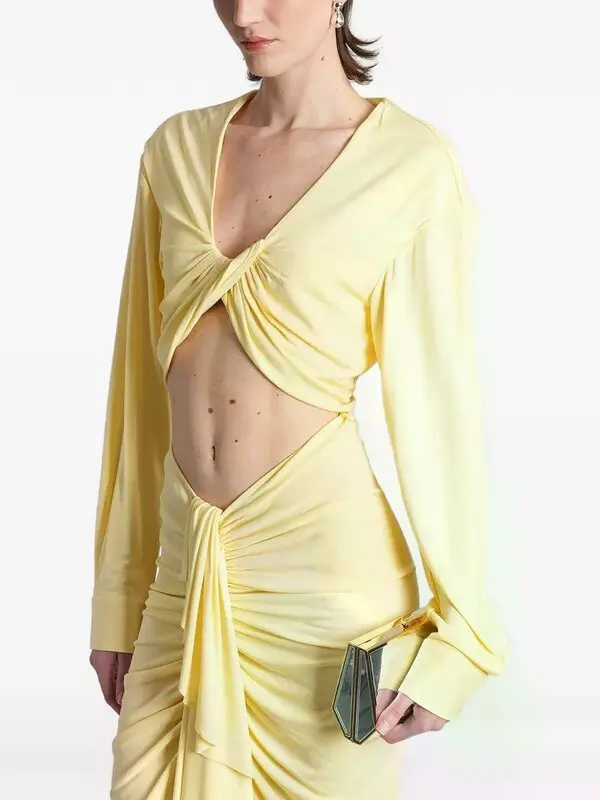 Christopher Esber Twist-detail Cropped Top