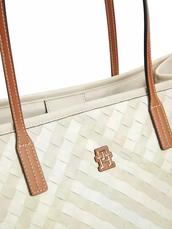 Tommy Hilfiger Logo Plaque Tote