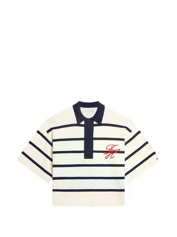 Tommy Hilfiger Striped Polo - Neutrals