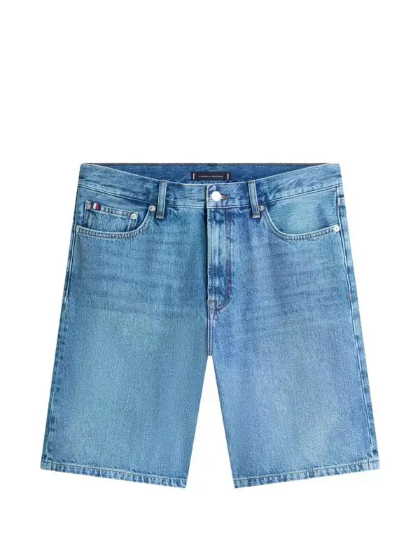 Tommy Hilfiger Faded Denim Shorts - Blue